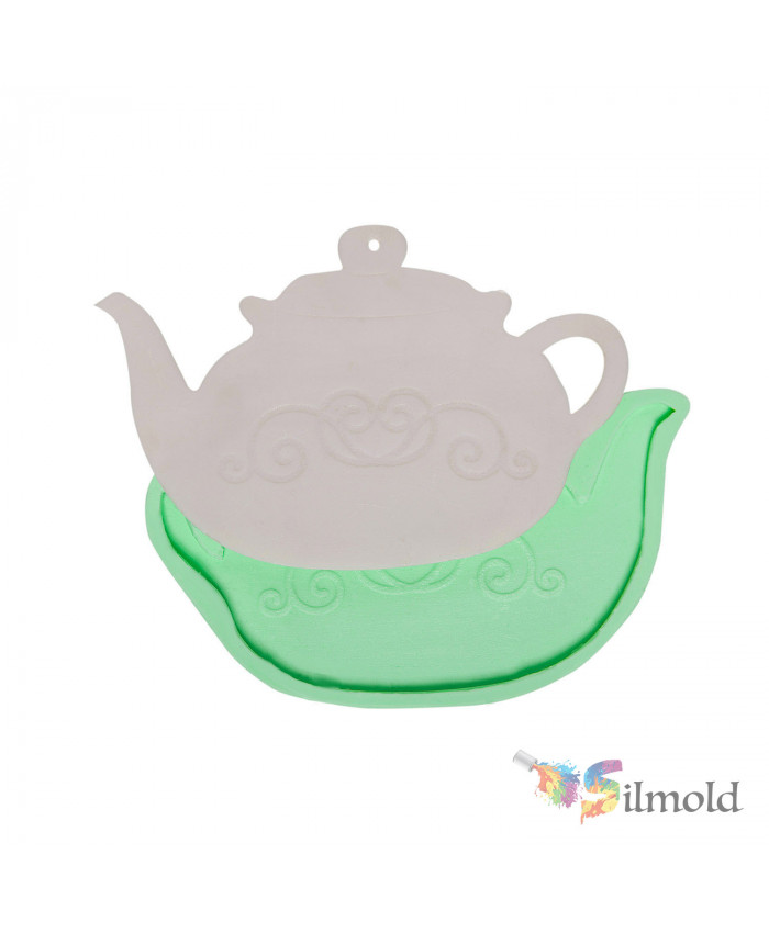 Embroidered Teapot (perforated) Silicone Mold